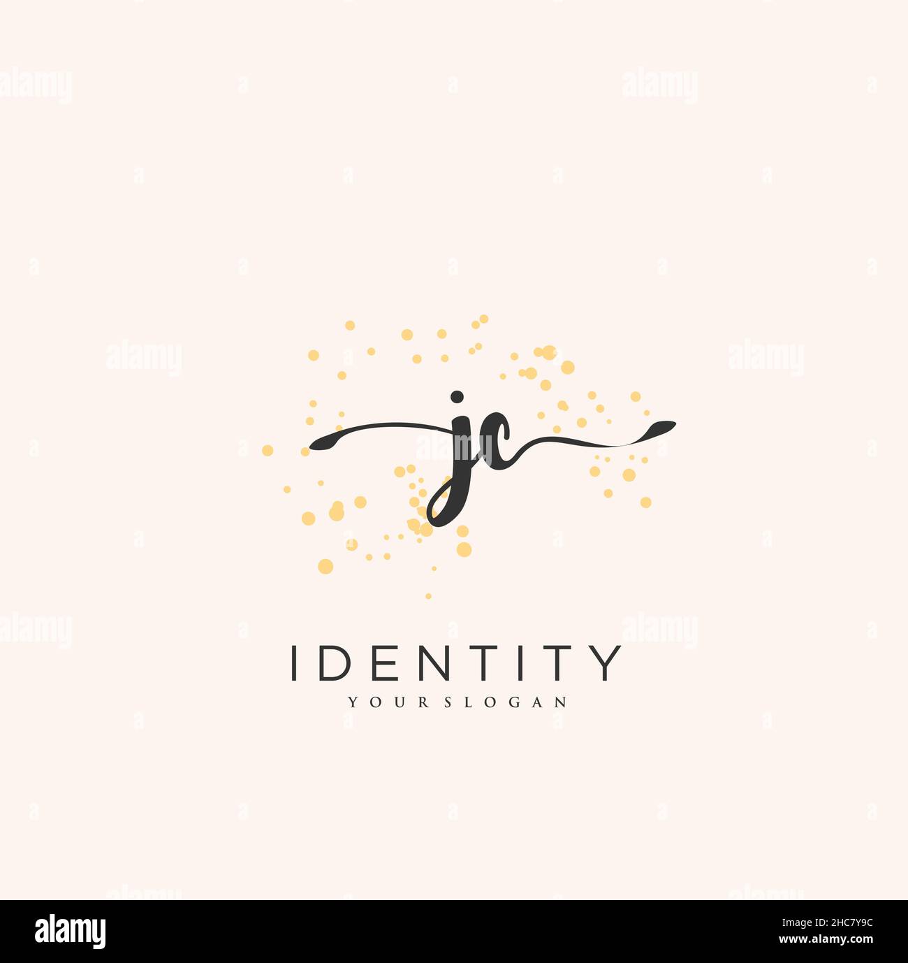 JC Handwriting logo vector art of initial signature, wedding, fashion ...