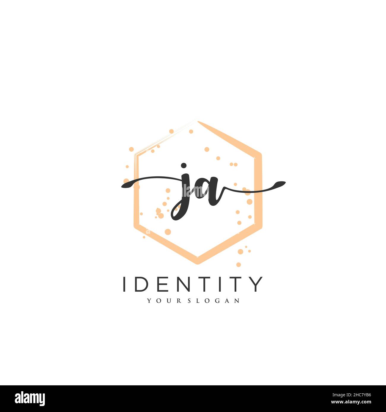 JA Handwriting logo vector art of initial signature, wedding, fashion ...