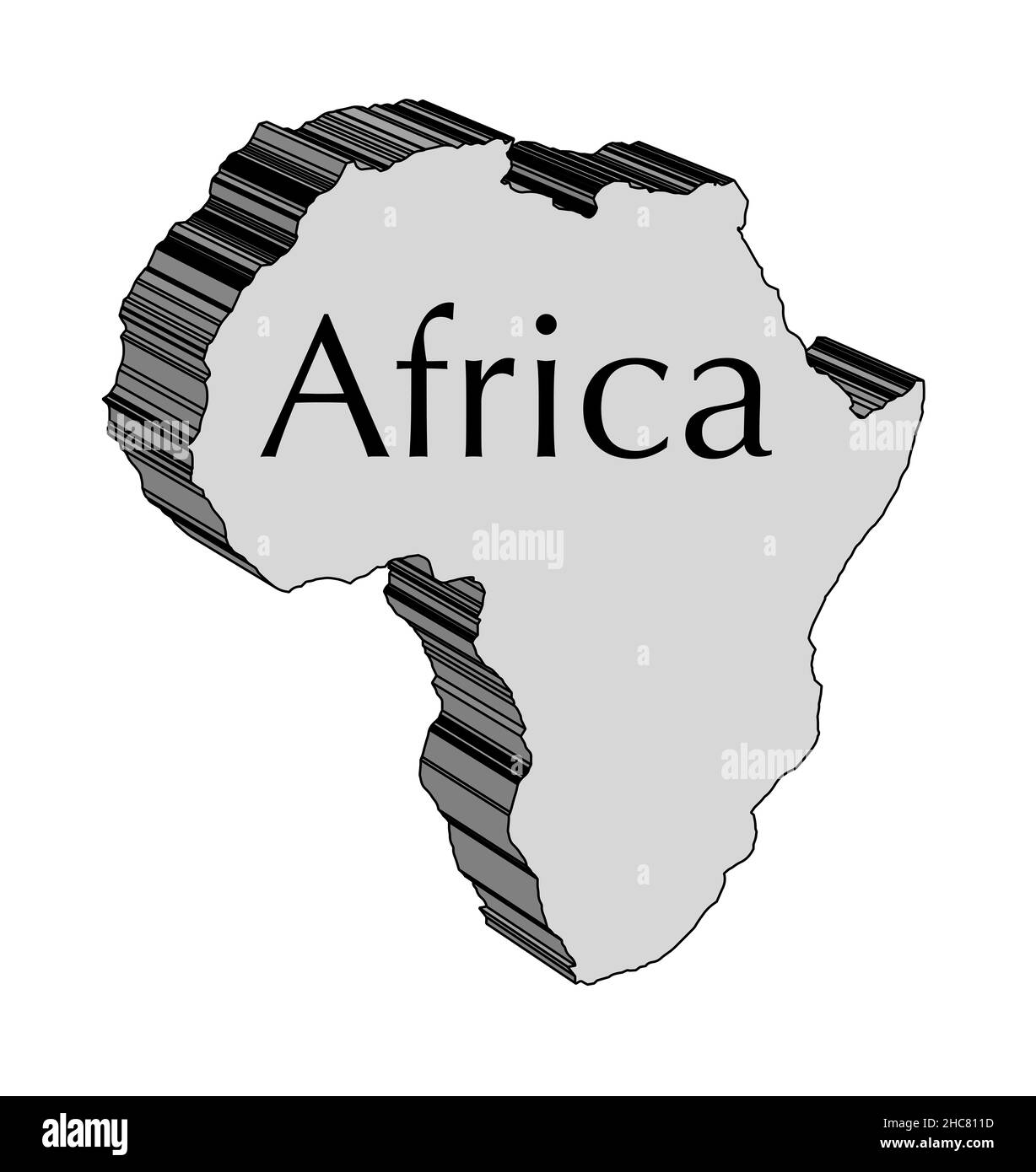 Africa Continent Outline