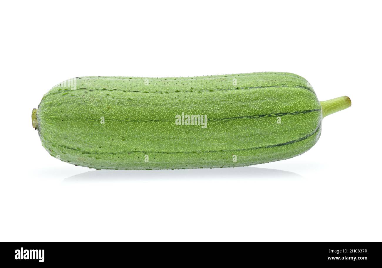 Sponge gourd isolated on white background Stock Photo - Alamy