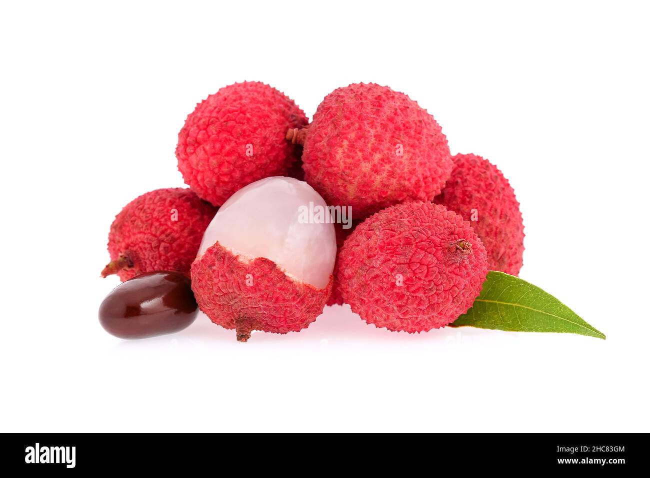 lychee isolated on white background Stock Photo - Alamy