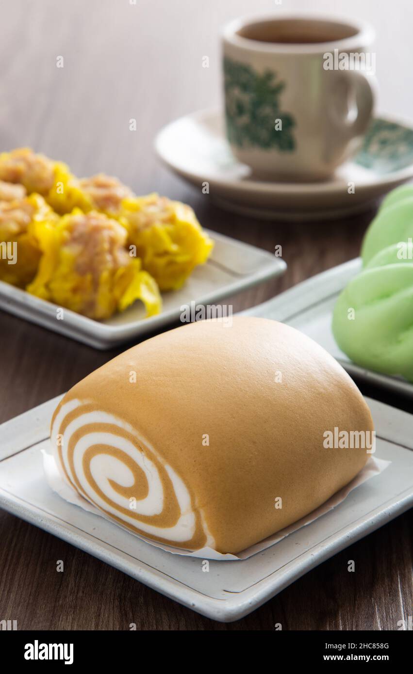 Chinese steamed bun mantou hi-res stock photography and images - Alamy