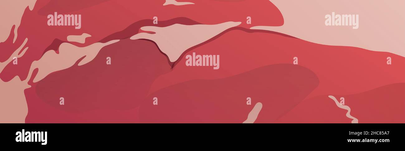 Panoramic realistic meat beef background, web template - Vector ...