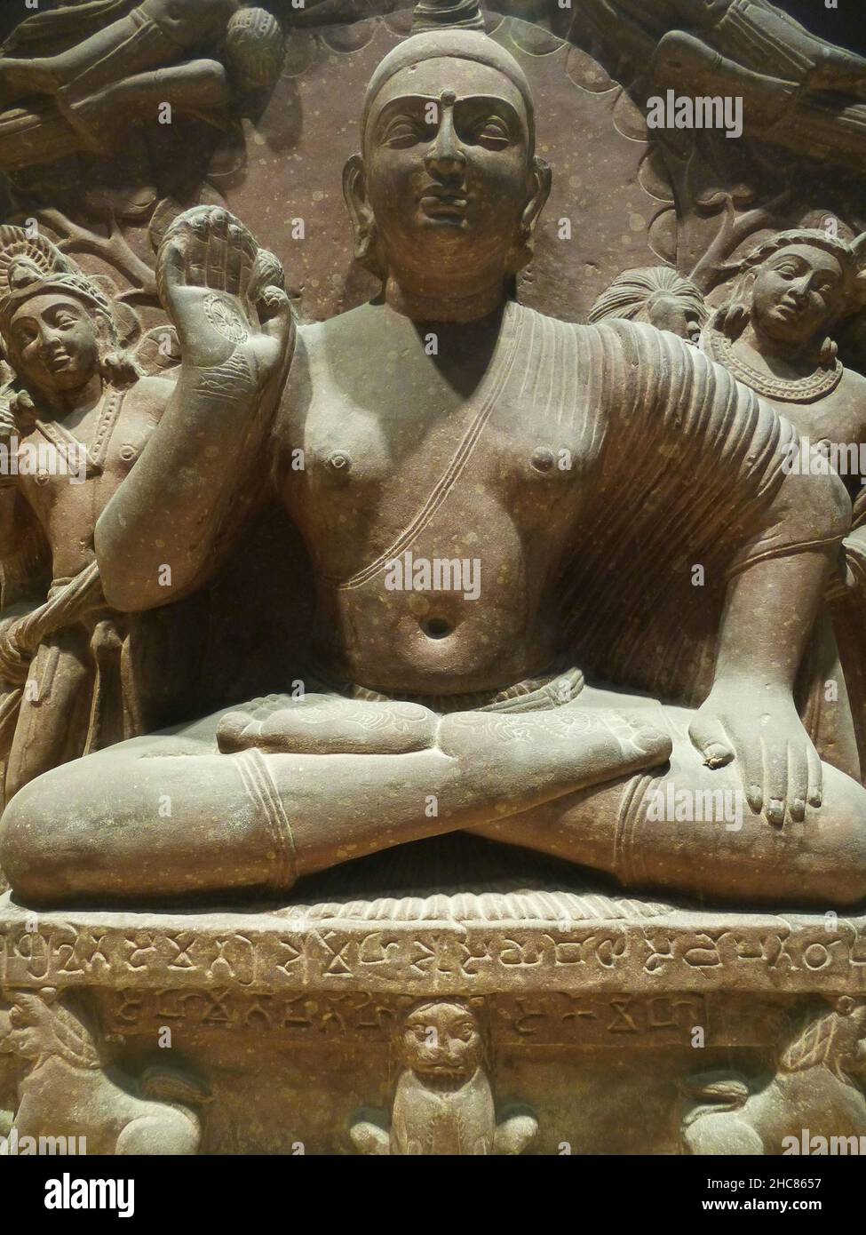 Buddha sculpture, Government Museum, Mathura Stock Photo - Alamy