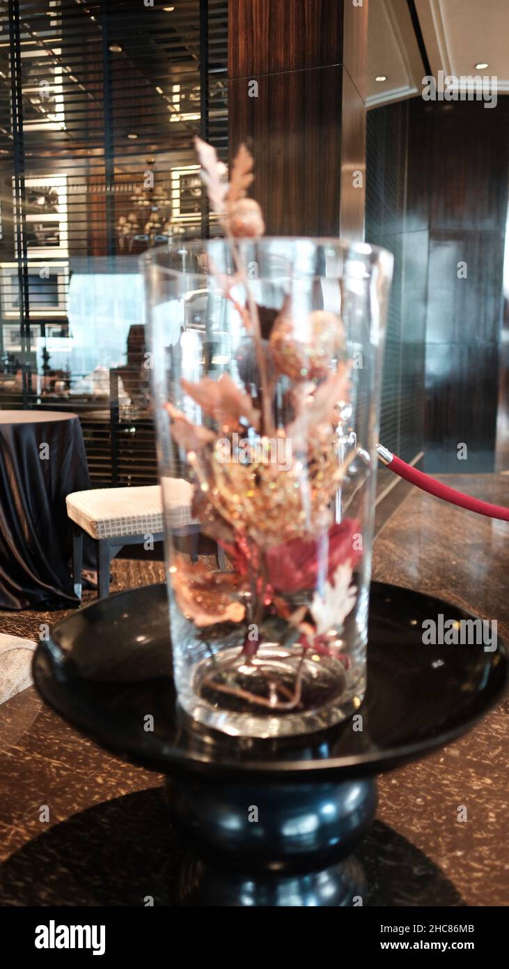 InterContinental Bangkok Christmas Decorations Hotel Lobby Stock Photo ...