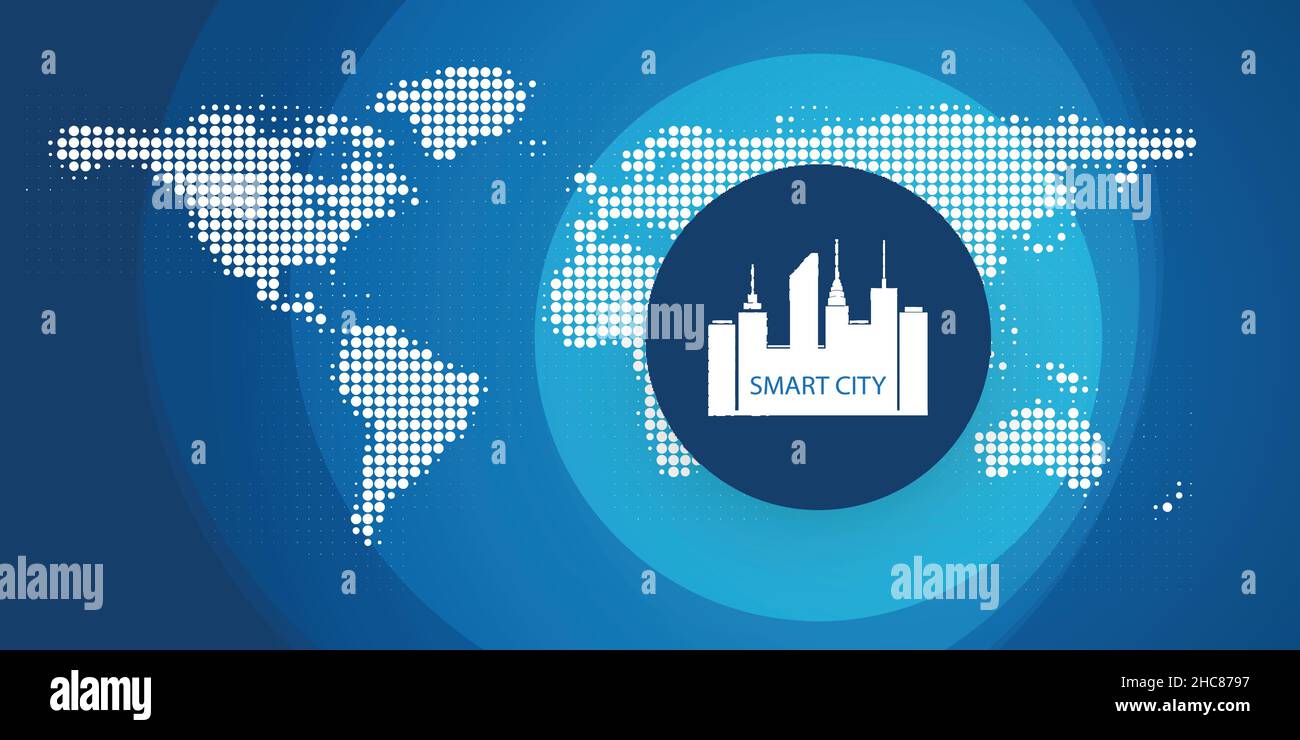 Smart City, Cloud Computing Design Concept - Digital Network ...