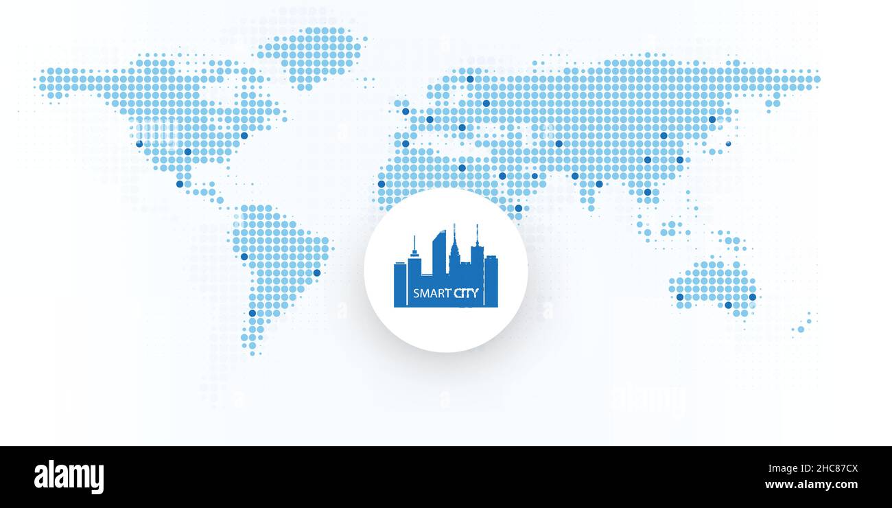 Smart City, Cloud Computing Design Concept - Digital Network ...