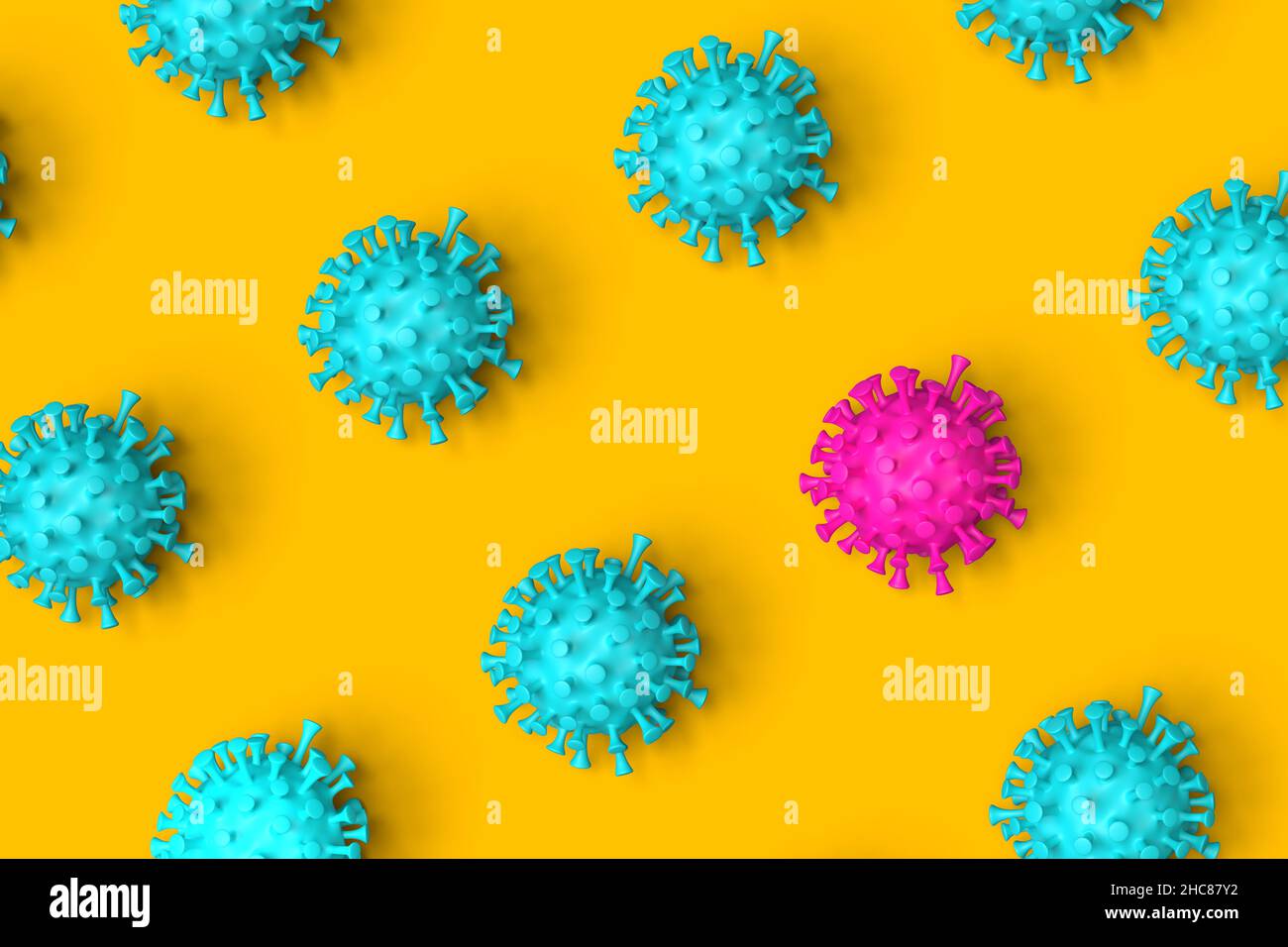 Viruses pattern background. 3D illustration Stock Photo - Alamy