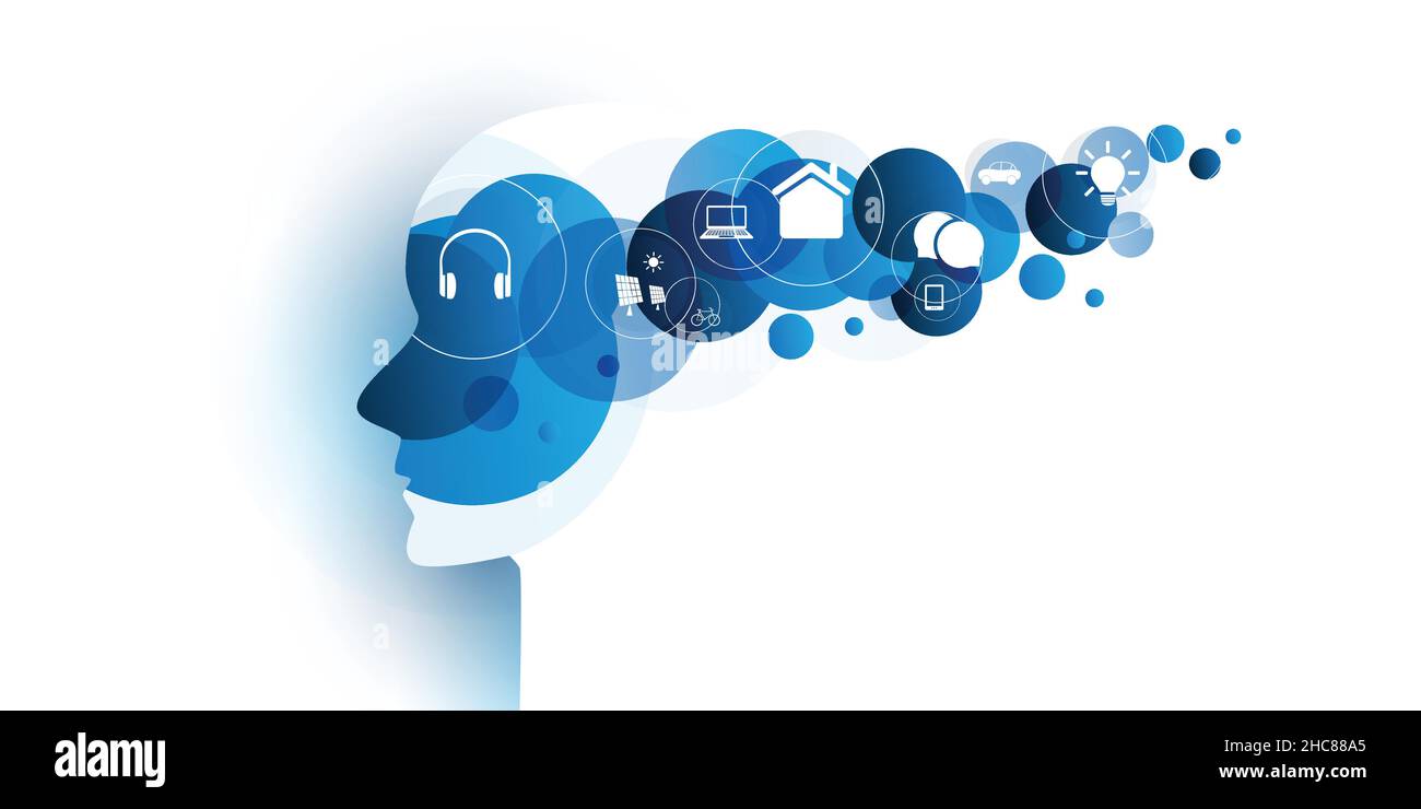 Abstract Technology, Machine Learning, Artificial Intelligence, Cloud ...