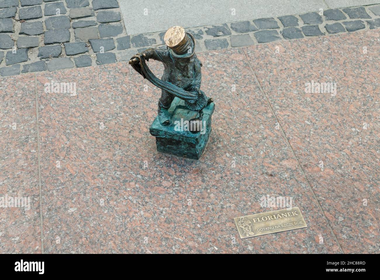 Wroclaw, Poland - June 17, 2013: Wroclaw dwarf Florianek. Dwarf ...