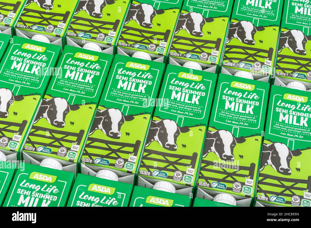 Asda long life milk hi-res stock photography and images - Alamy