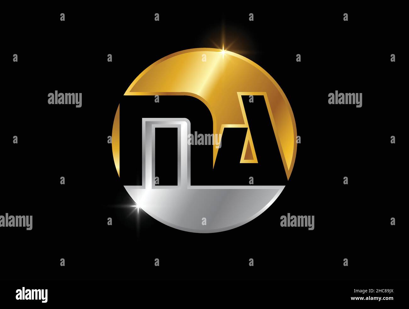 Initial Monogram Letter M A Logo Design Vector. Graphic Alphabet Symbol ...