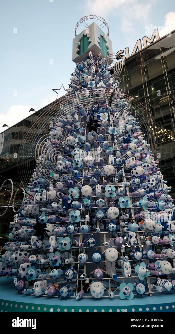 Siam Center Shopping Mall Christmas Decorations Bangkok Thailand Stock ...