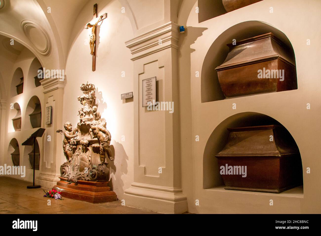 Vienna, Austria, July 21, 2021. Kapuzinergruft. The Capuchin crypt ...