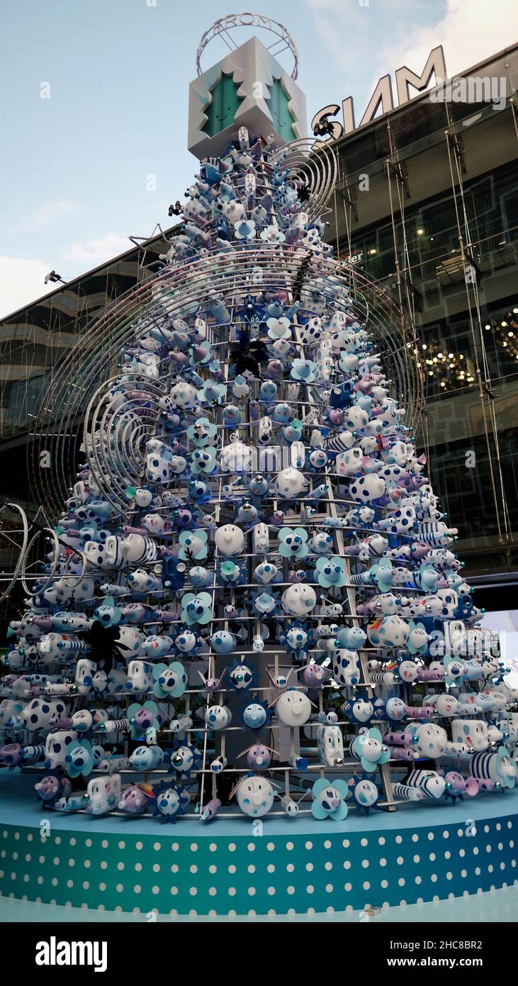 Siam Center Shopping Mall Christmas Decorations Bangkok Thailand Stock ...