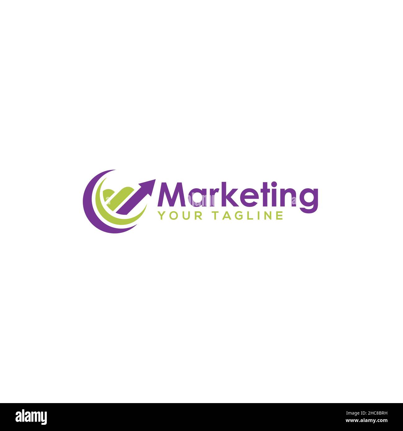 Modern Colorful Marketing Growth Arrow logo design Stock Vector Image ...