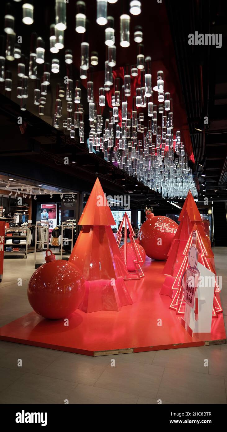 Siam Center Shopping Mall Christmas Decorations Bangkok Thailand Stock ...