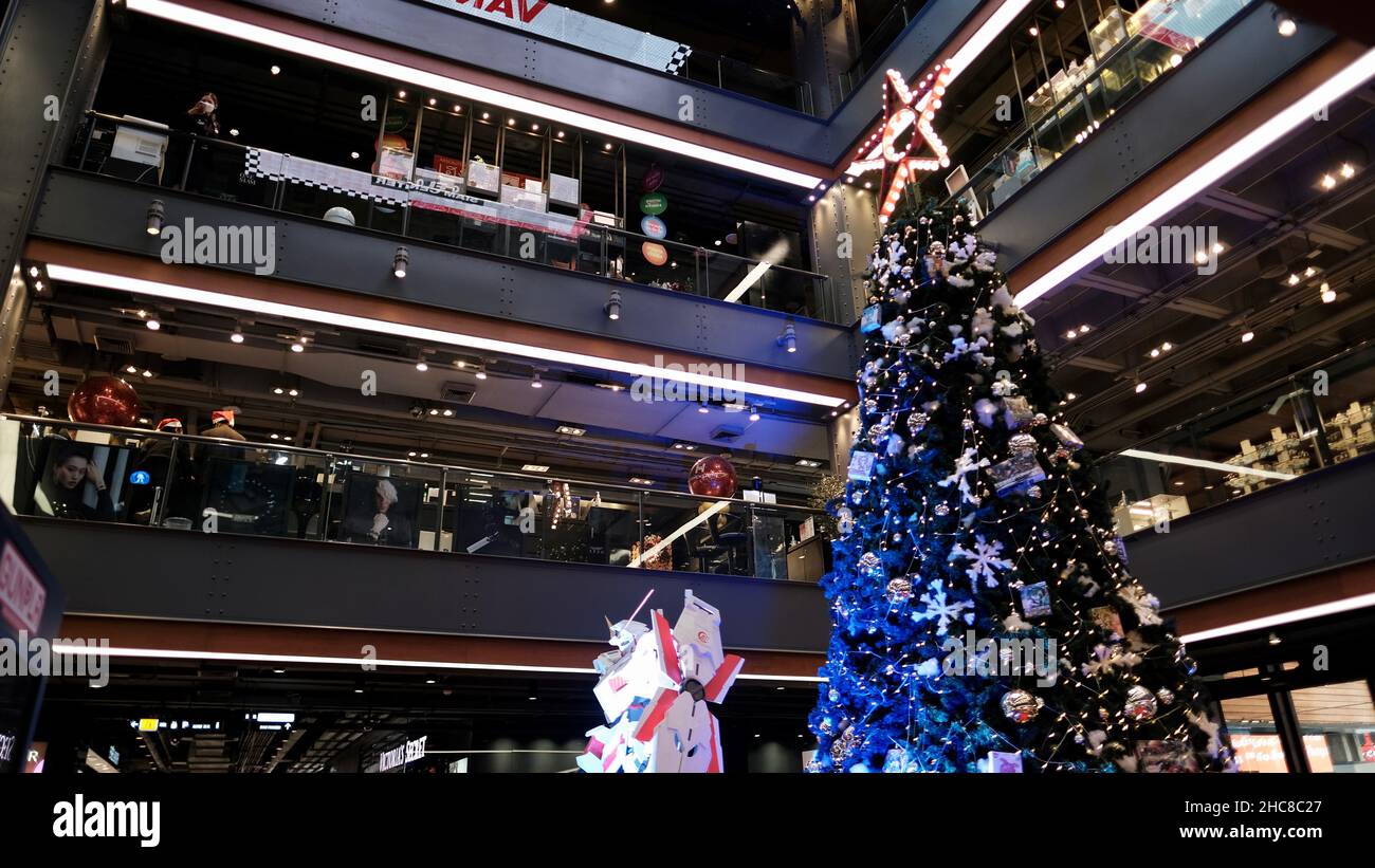 Siam Center Shopping Mall Christmas Decorations Bangkok Thailand Stock ...