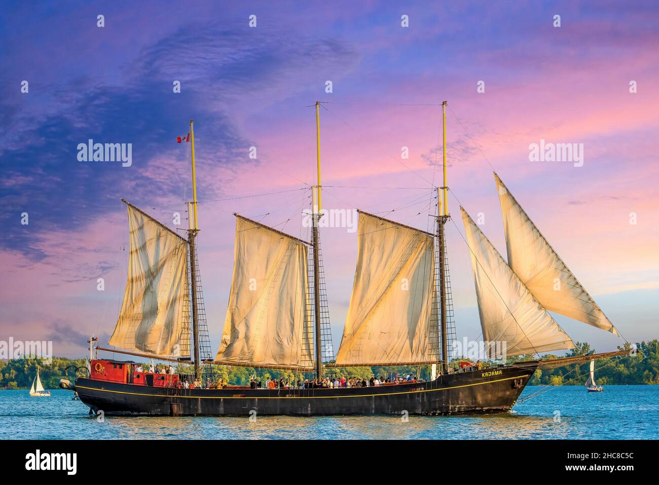 Kajama cruise ship in the Toronto city waterfront in Canada Stock Photo ...