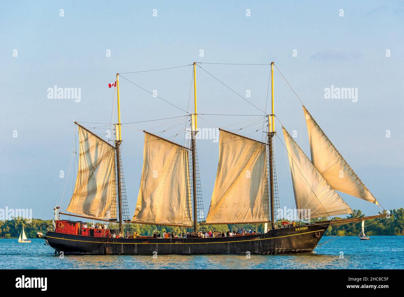 Kajama cruise ship in the Toronto city waterfront in Canada Stock Photo ...