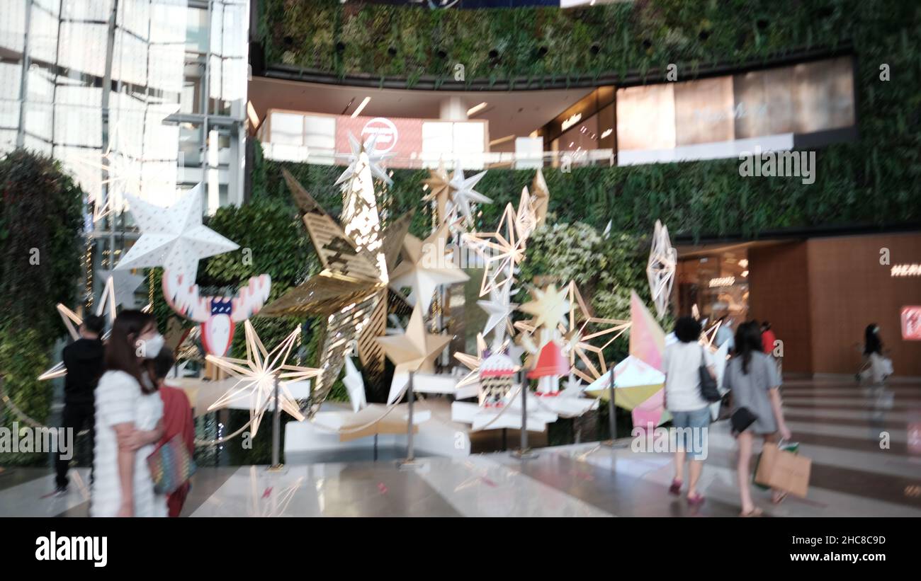 Interior Christmas Decorations Siam Paragon สยามพารากอน Plaza Bangkok ...