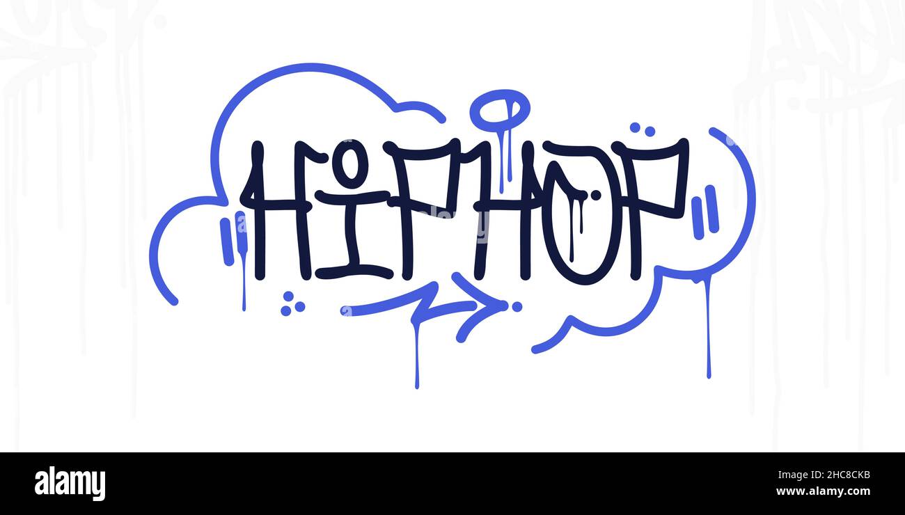 Abstract Hip Hop Hand Written Urban Street Art Graffiti Style Word ...