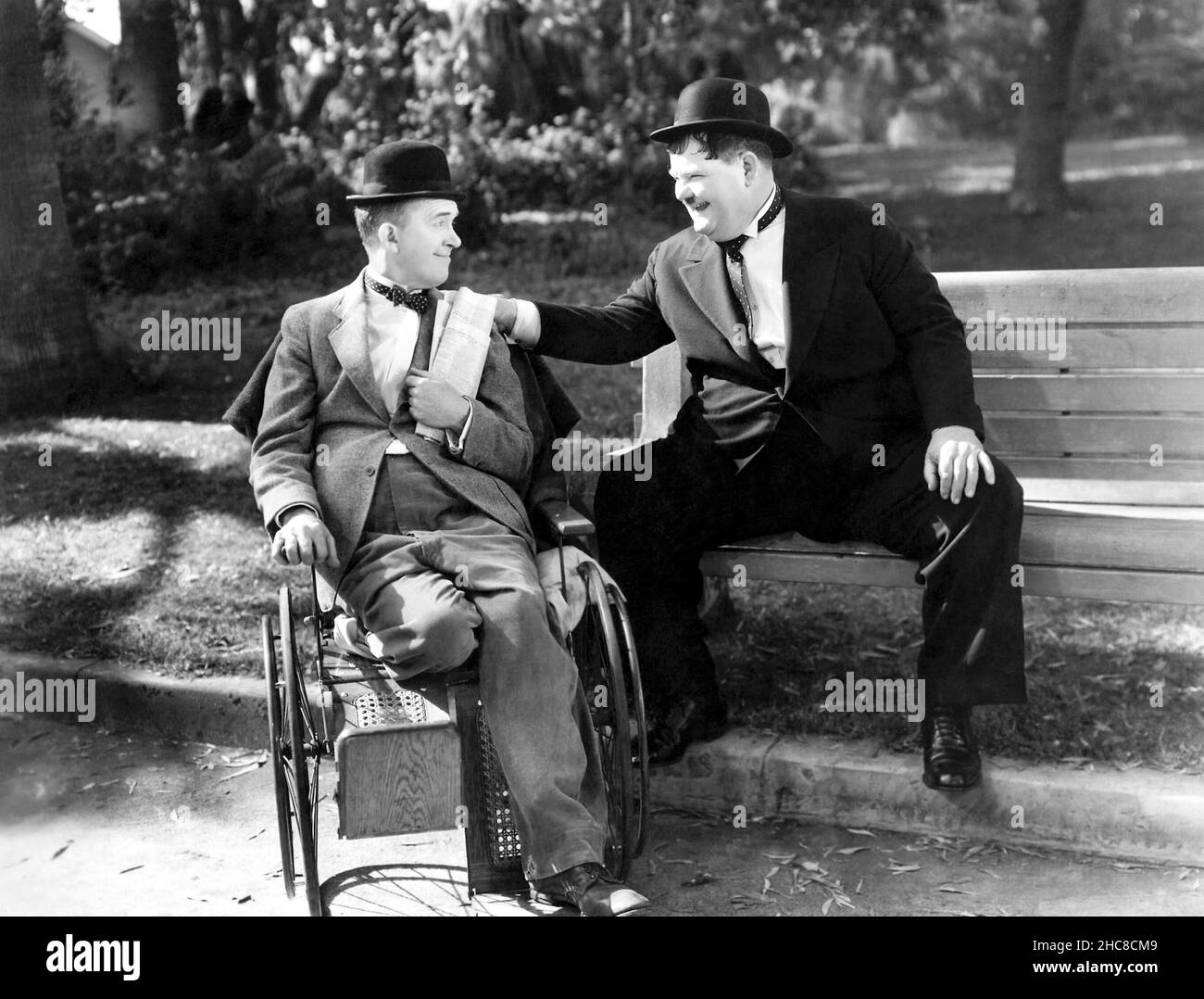 OLIVER HARDY and STAN LAUREL in BLOCK-HEADS (1938), directed by JOHN G ...