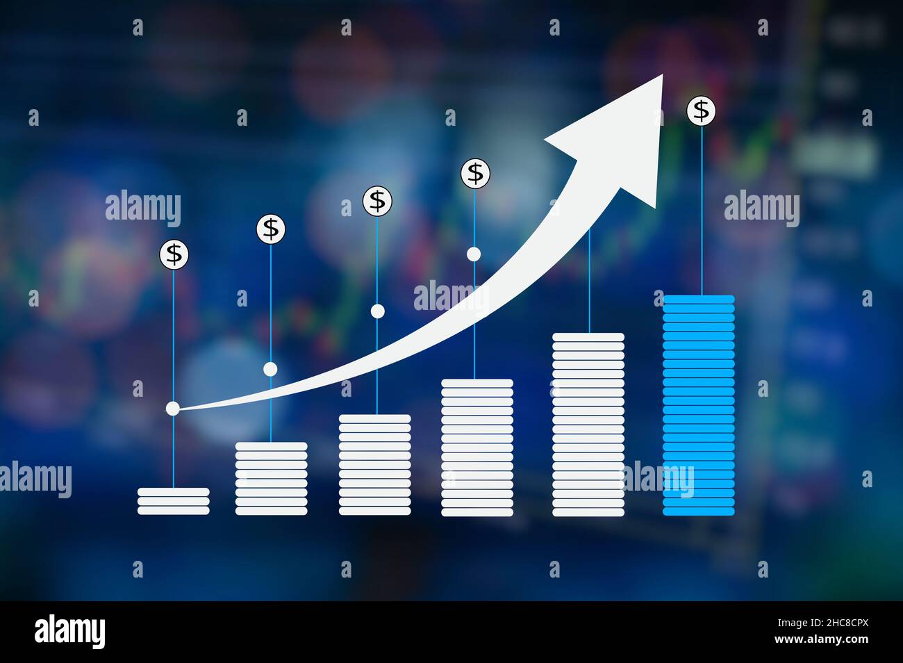 Mobile screen graph hi-res stock photography and images - Alamy