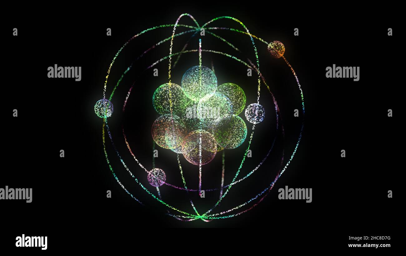 Neon atomic pattern hi-res stock photography and images - Alamy