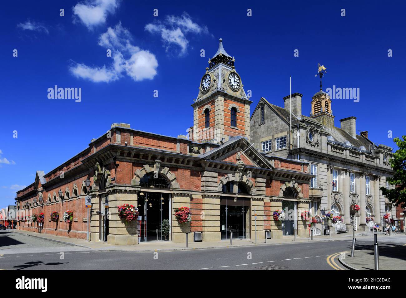 The Market Hall, Crewe town, Cheshire, England, UK Stock Photo - Alamy