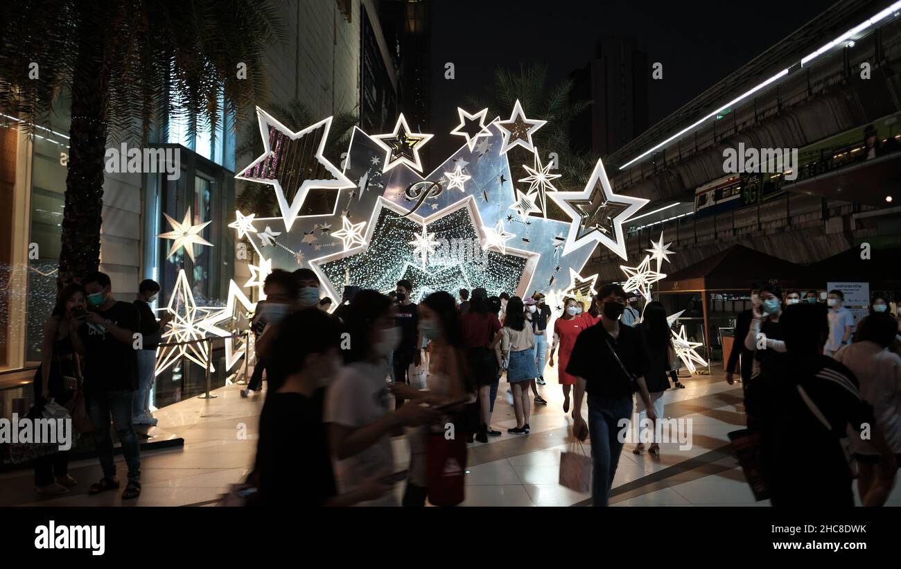 Christmas Decorations at Siam Paragon, Bangkok, Thailand สยามพารากอน ...