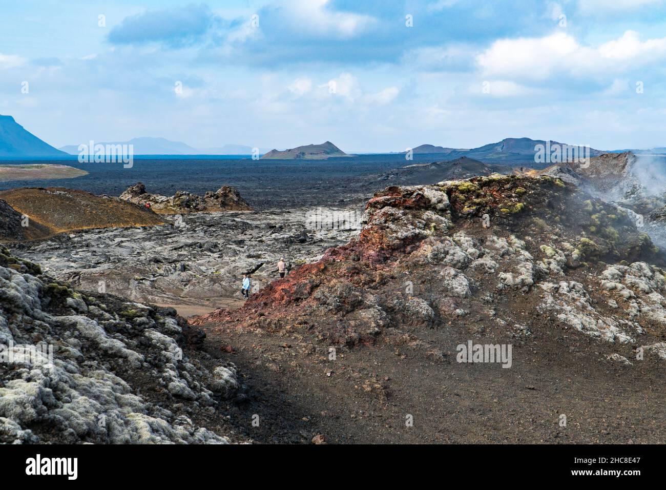 remote volcanic lava landscape on Iceland Stock Photo - Alamy