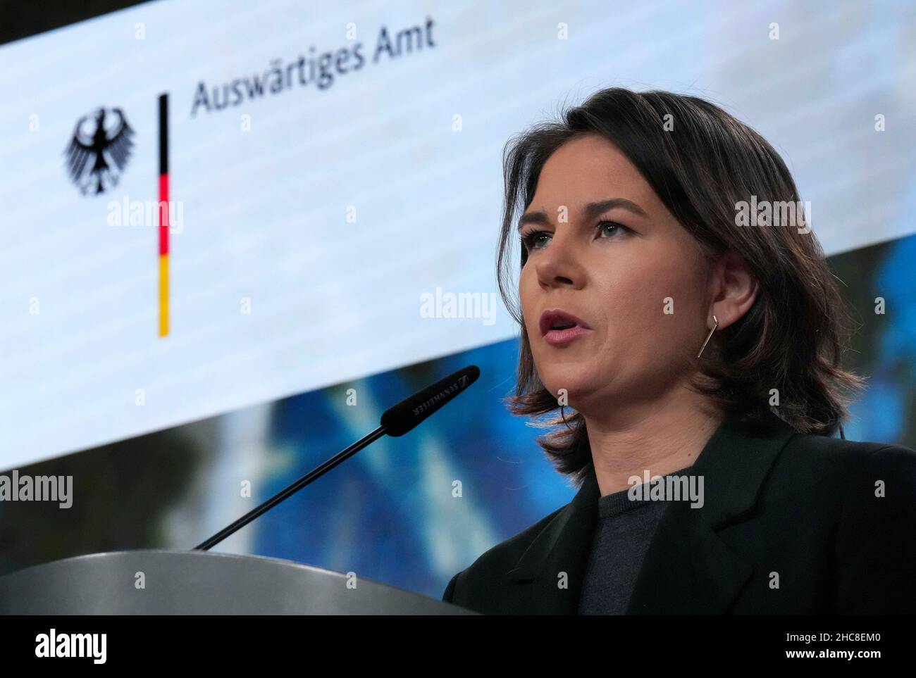 23 December 2021, Berlín: German Foreign Minister Annalena Baerbock of ...