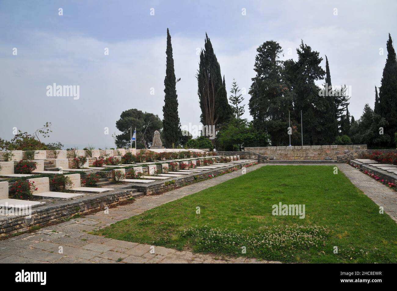 Tel Hai Military cemetery, Tel Hai, Upper Galilee, Israel Stock Photo ...