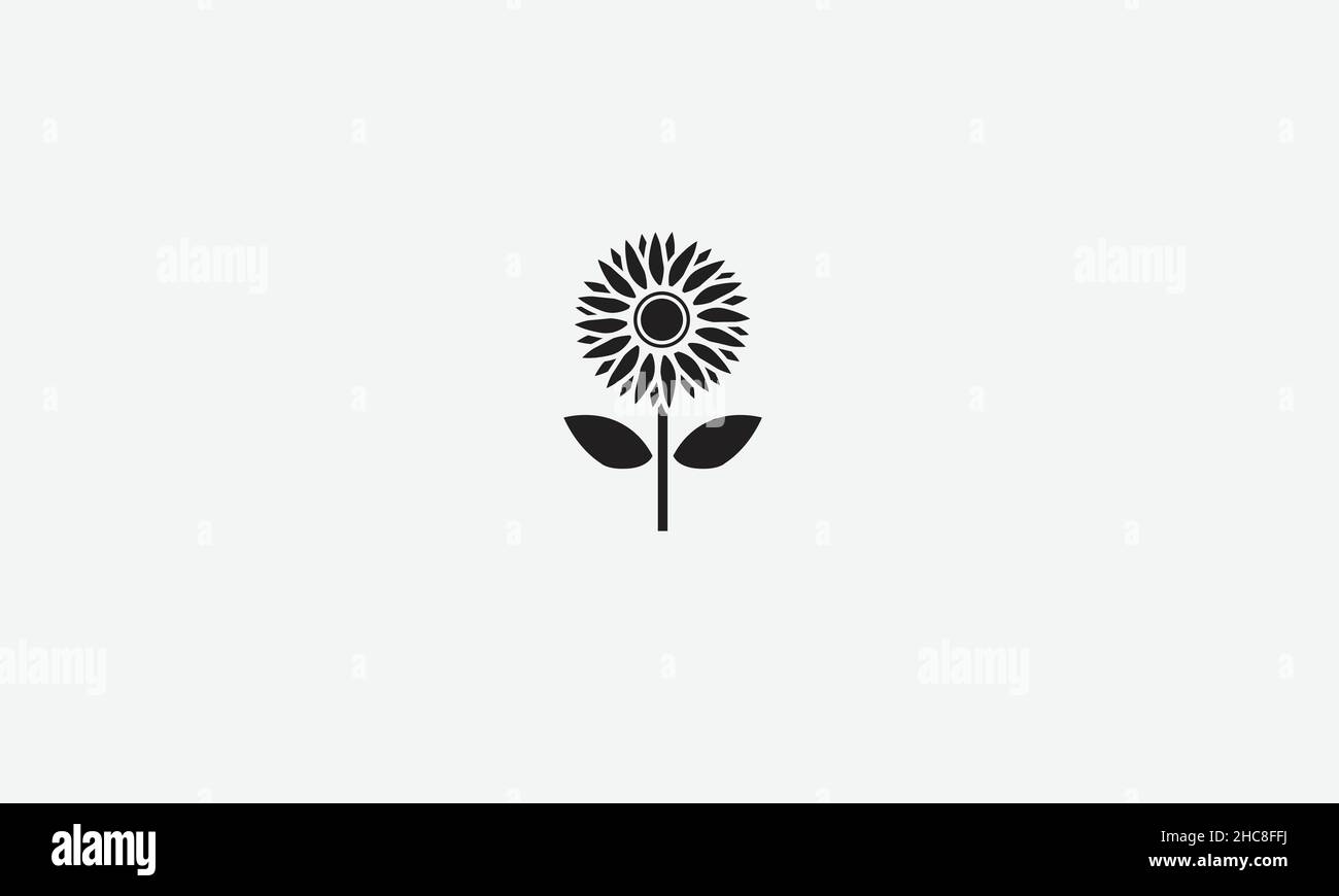 Design flower logo element Black and White Stock Photos & Images - Alamy