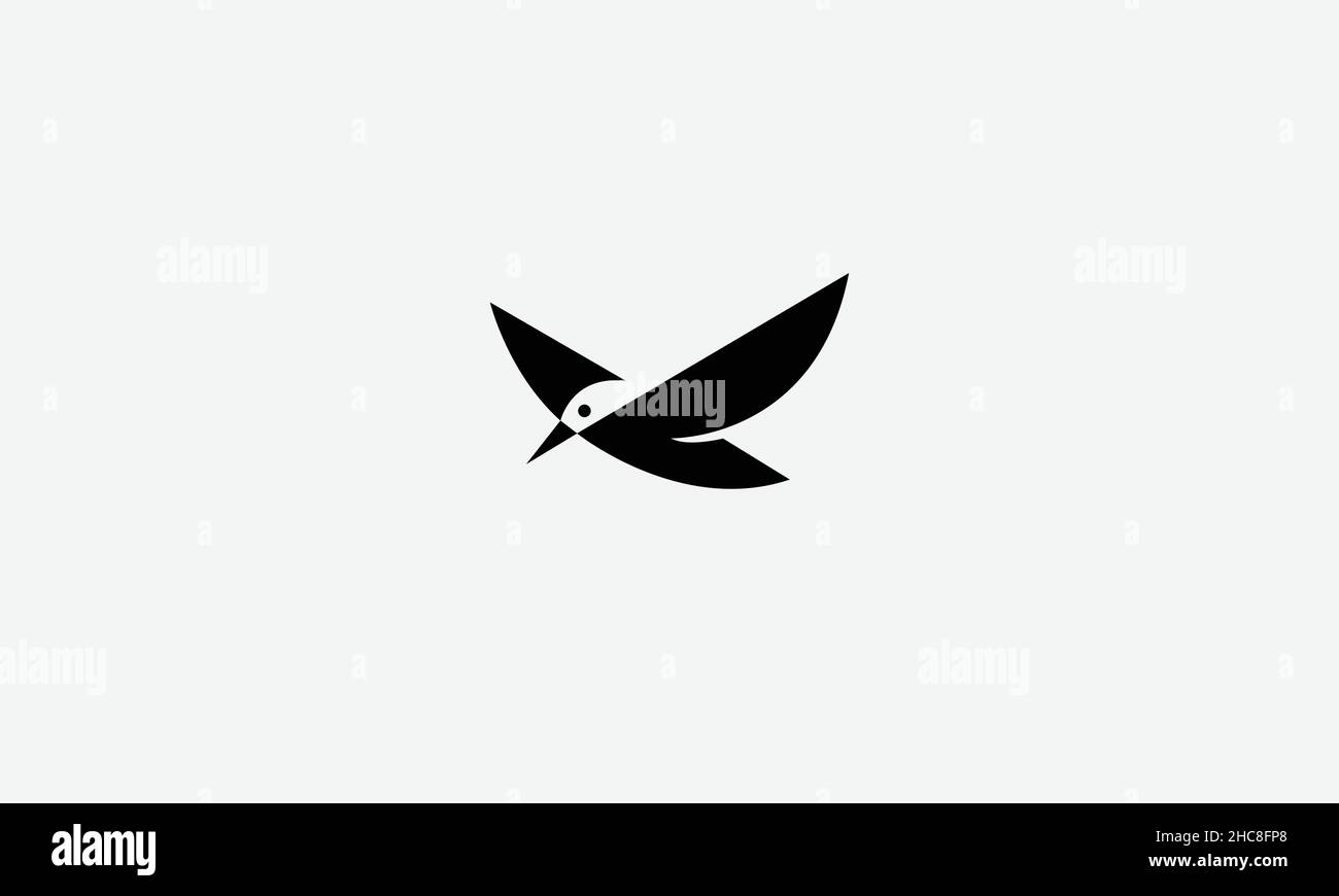 Bird fly vector logo design Stock Vector Image & Art - Alamy