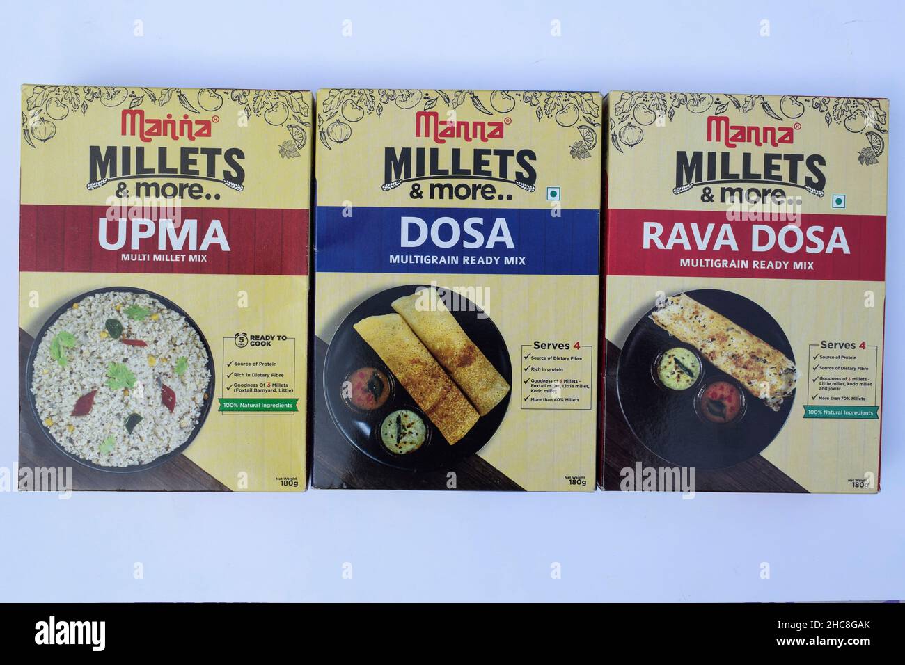 Manna brand Instant Multigrain millet dosa Ready mix. Easy to cook ...