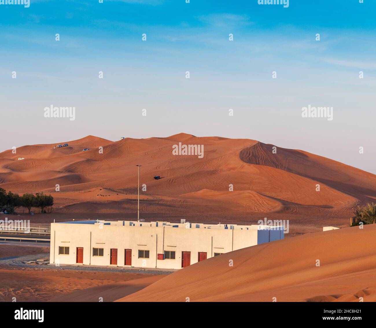 Landscape shot of a red desert Stock Photo - Alamy