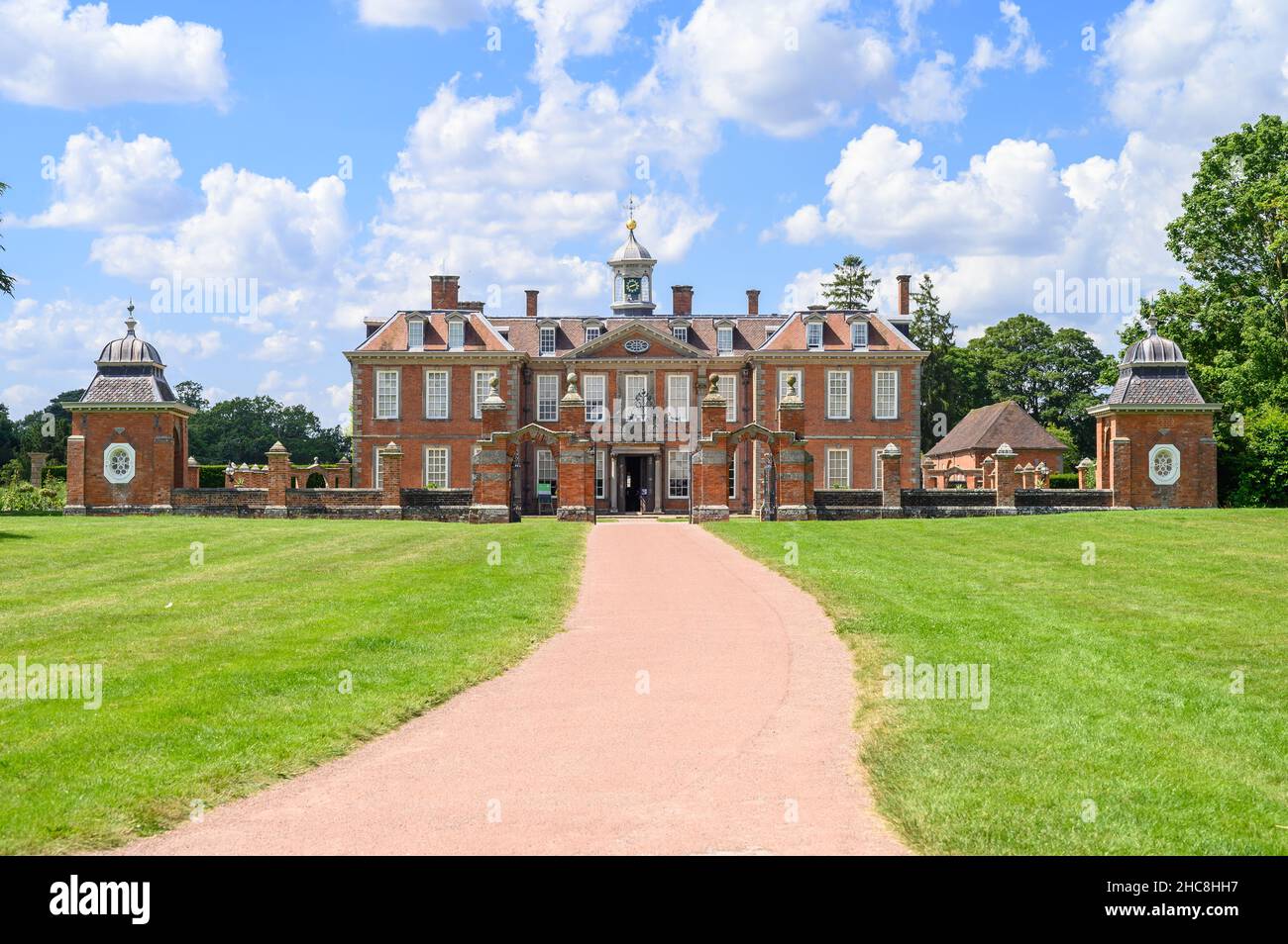 Hanbury Hall, National Trust House and Garden Stock Photo - Alamy