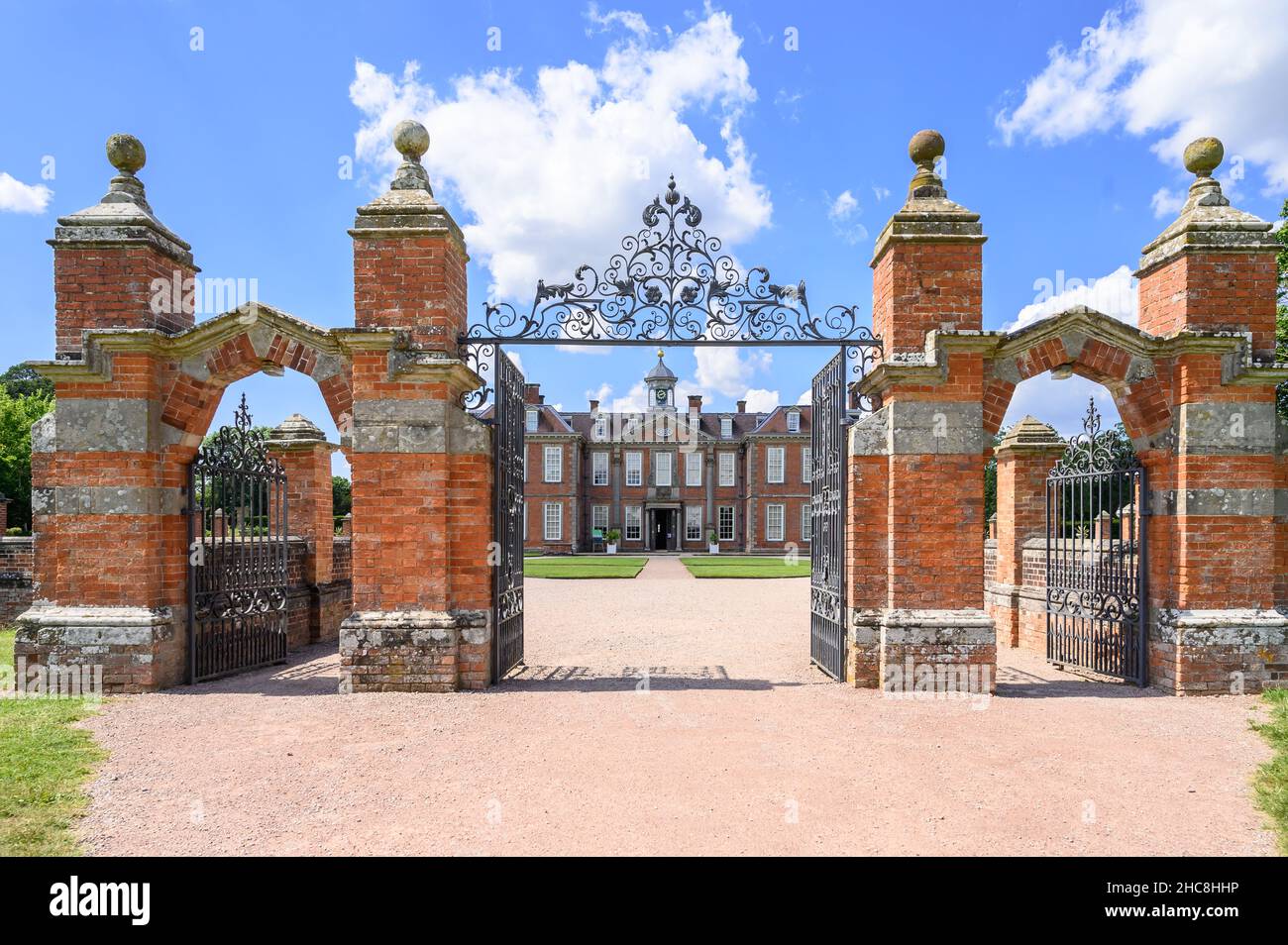 Hanbury Hall, National Trust House and Garden Stock Photo - Alamy
