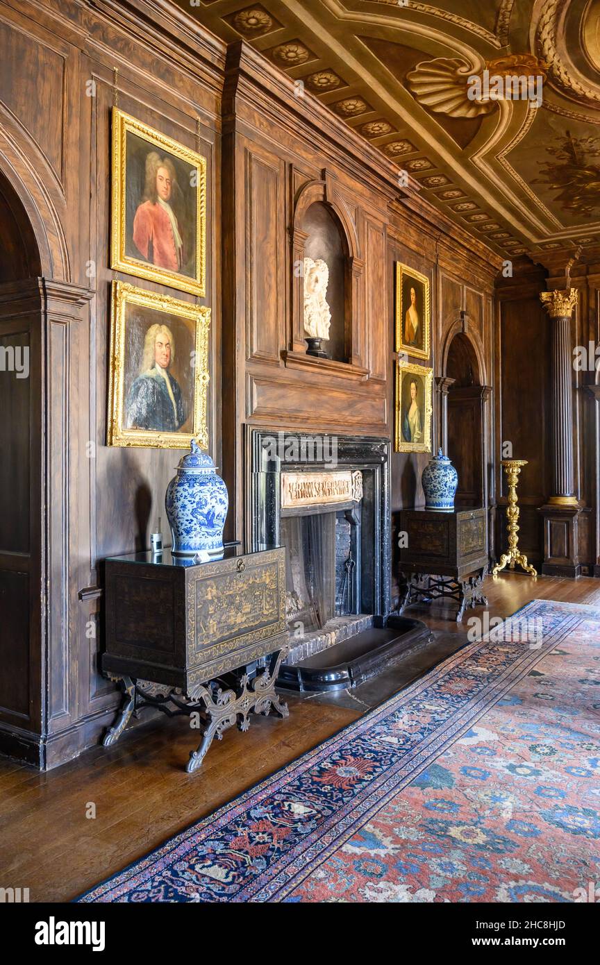 Hanbury Hall, National Trust House and Garden Stock Photo - Alamy