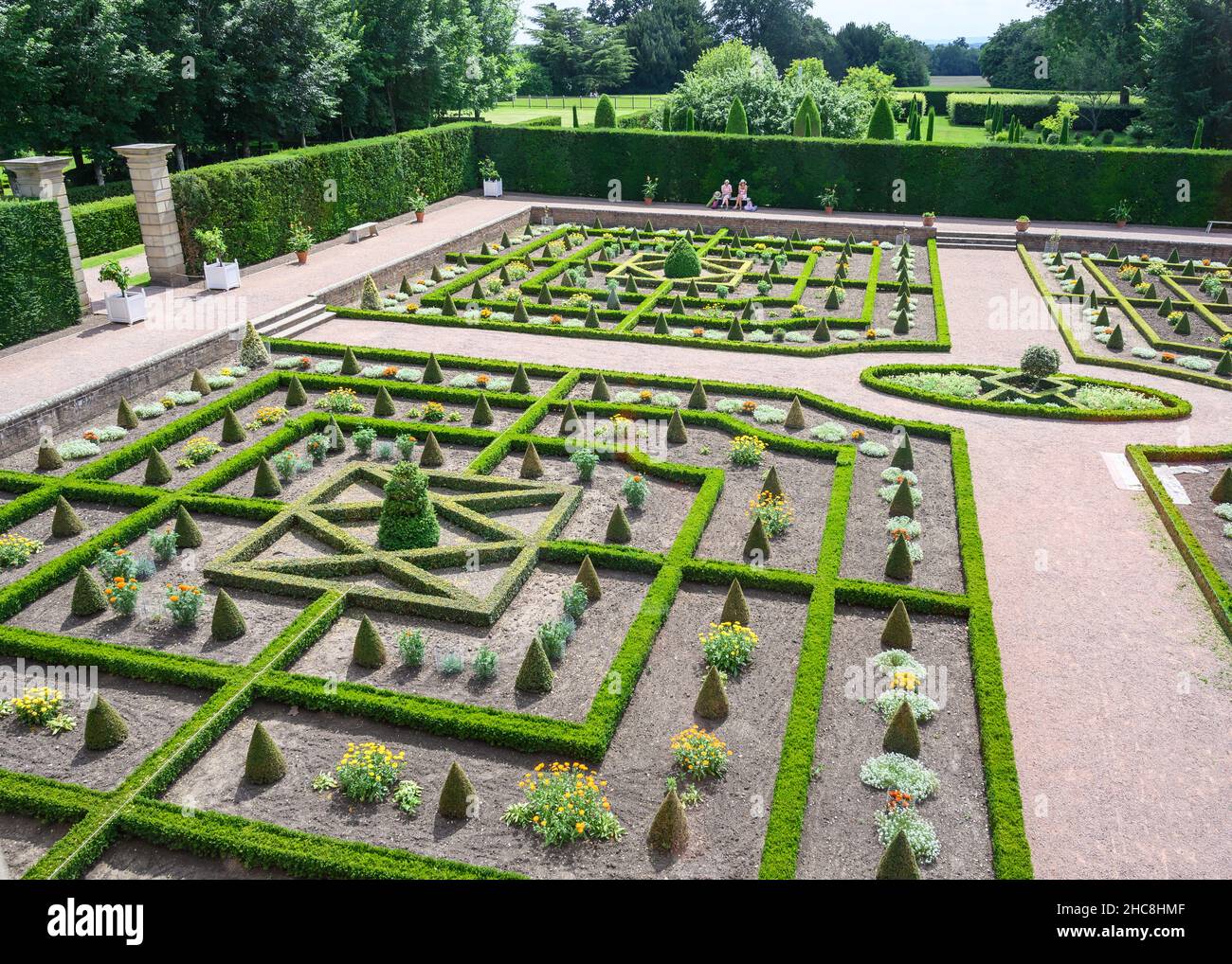 Hanbury Hall, National Trust House and Garden Stock Photo - Alamy