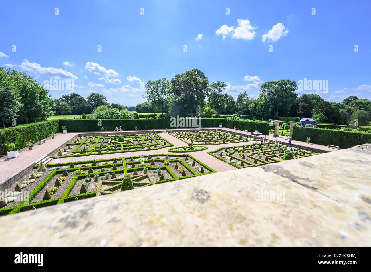 Hanbury Hall, National Trust House and Garden Stock Photo - Alamy