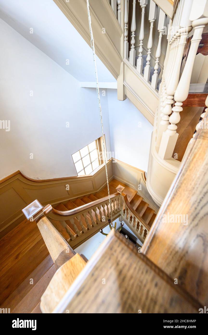 Hanbury Hall, National Trust House and Garden Stock Photo - Alamy