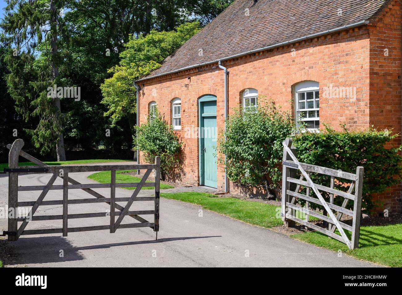 Hanbury Hall, National Trust House and Garden Stock Photo - Alamy