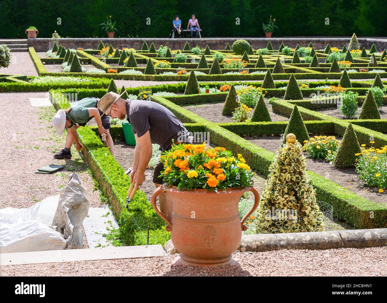 Hanbury Hall, National Trust House and Garden Stock Photo - Alamy
