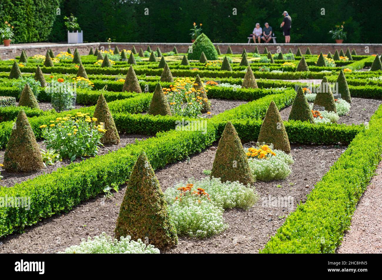 Hanbury Hall, National Trust House and Garden Stock Photo - Alamy