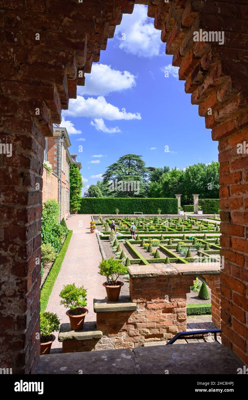 Hanbury Hall, National Trust House and Garden Stock Photo - Alamy