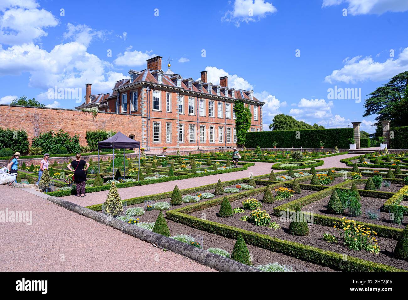 Hanbury Hall, National Trust House and Garden Stock Photo - Alamy