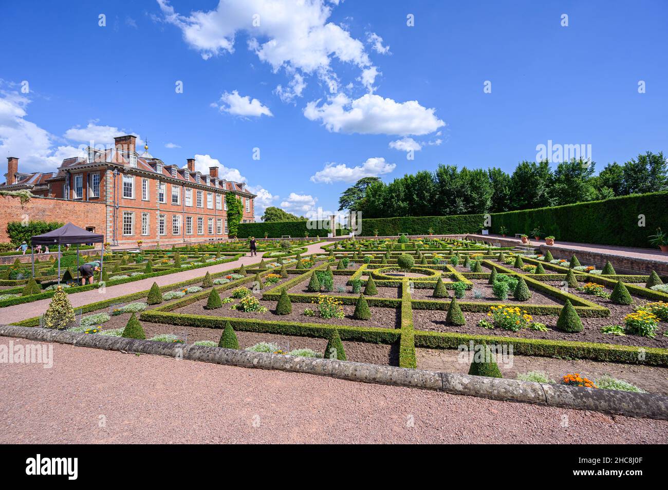 Hanbury Hall, National Trust House and Garden Stock Photo - Alamy